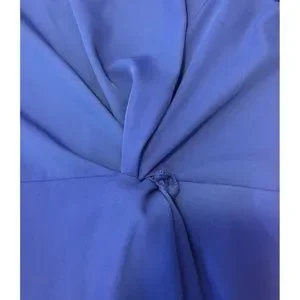 Contemporaine | Dresses | Blue Draped Knot Short Sleeve Dress Nwt ...